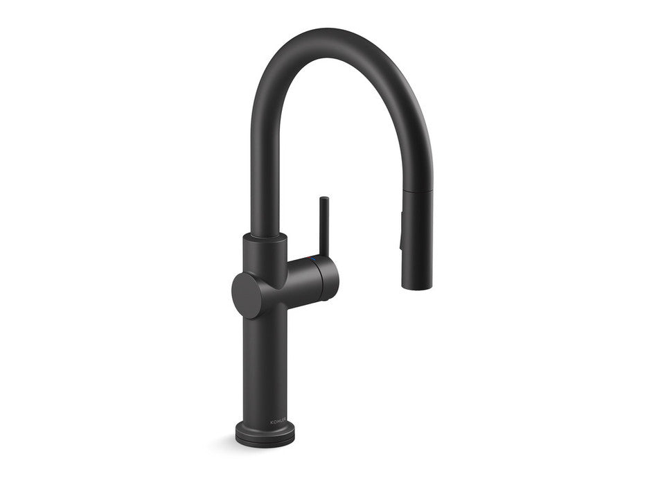 Kohler Crue Pull- Down Kitchen Faucet Matte Black (22972T-4E-BL ...